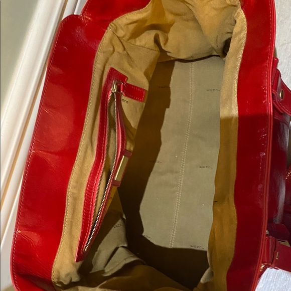 Fendi | Bags | Fendi Bernice Red Patent Leather Purse | Poshmark
